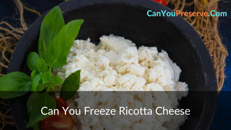 Can You Freeze Ricotta Cheese?: Here’s The Easiest Way to Freeze ...