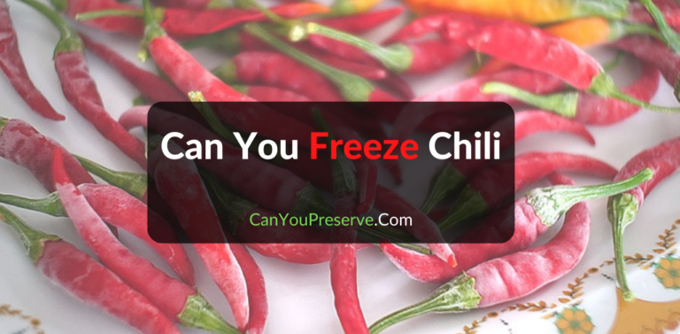 Can You Freeze Chili? – Mastering the Art of Freezing Chili for ...