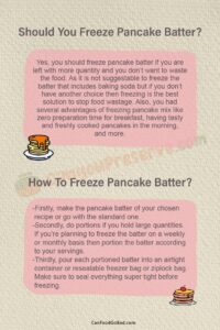 Can You Freeze Pancake Batter? – Does Pancake Batter Freezes Well ...