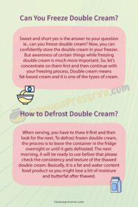 Can Freeze Double Cream? – How To Freeze It? – Process To Thaw Frozen ...