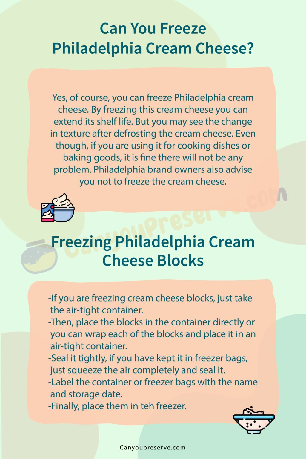 Can Freeze Philadelphia Cream Cheese? – How To Freeze, Defrost, Use ...