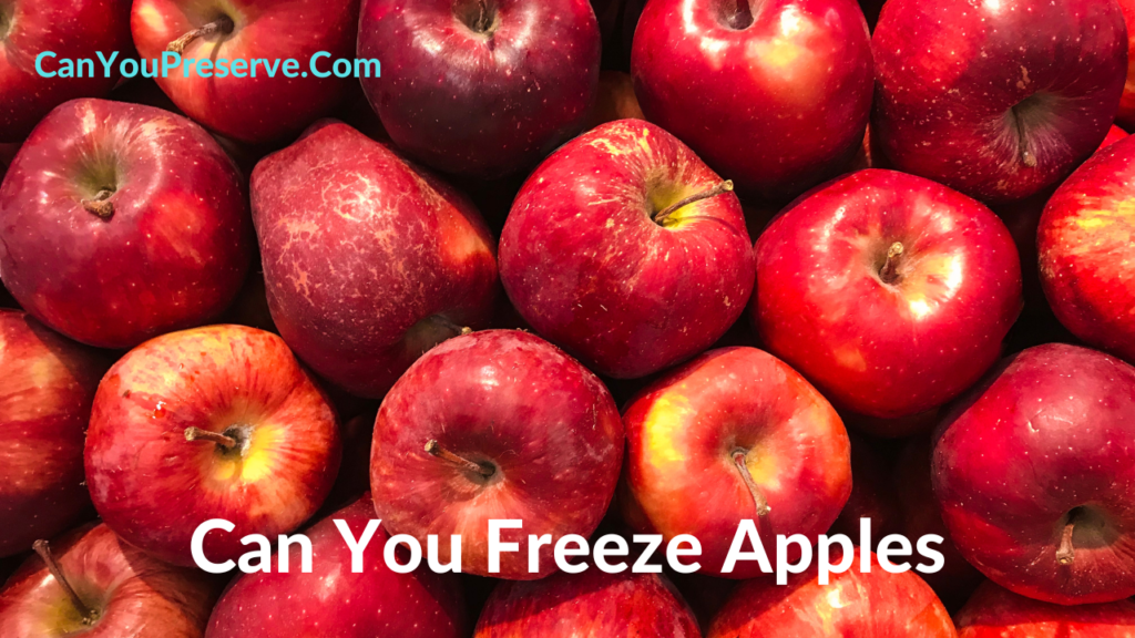 Can You Freeze Apples – Here’s The Best Method For Freezing Apples ...