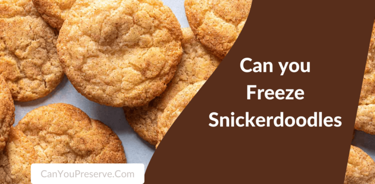 Can you Freeze Snickerdoodles? – Preserving Perfection: The Ins and ...