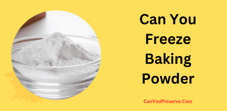 Can You Freeze Baking Powder? – Understanding the Possibility of ...